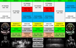 SCHEDULE | PRIMAL JIM