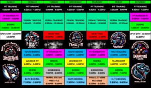 SCHEDULE | PRIMAL JIM